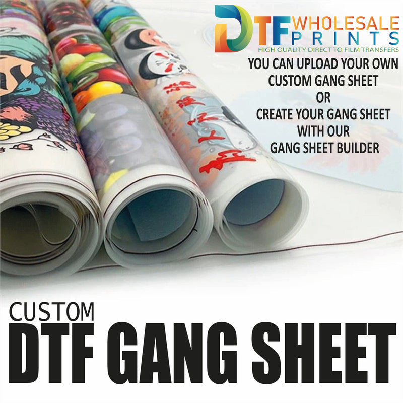 DTF Gang Sheet - Create or Upload Your Designs Easily